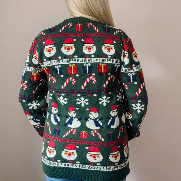 H&M | Sweaters | Forest Green Festive Christmas Sweater | Poshmark